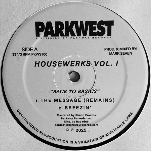 Mark Seven – Housewerks Vol. 1 – Gramaphone Records