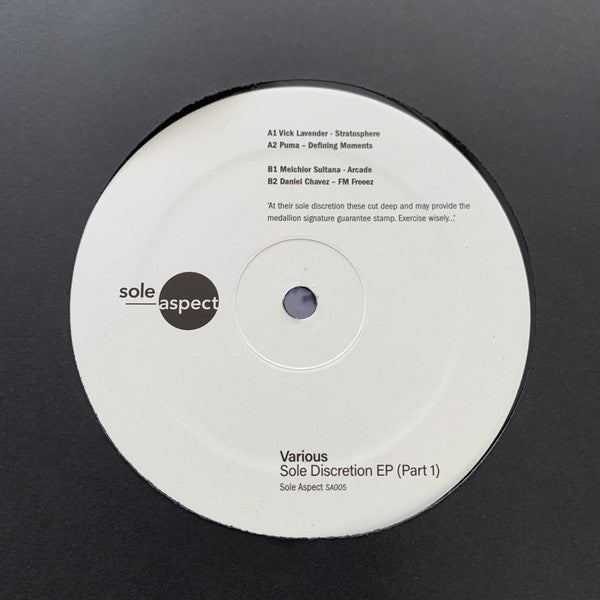 Sole Discretion EP (Part 1)-Various – Gramaphone Records
