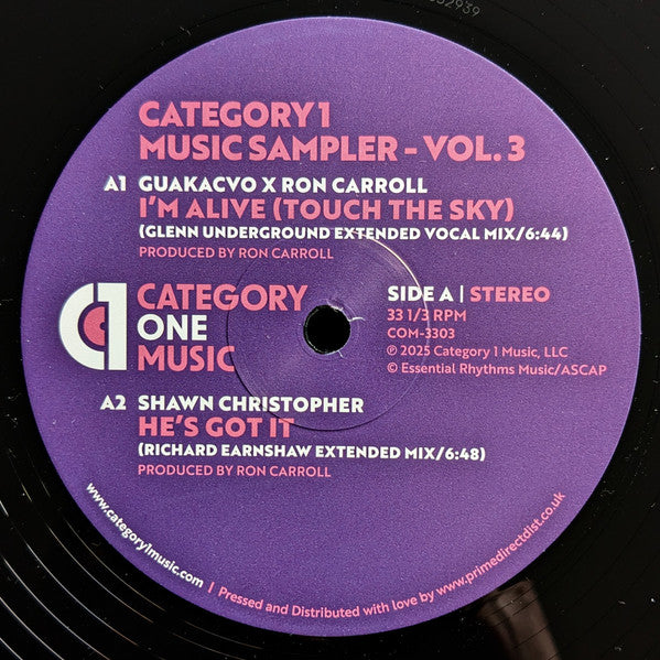 Various-Category1 Music Sampler - Vol.3 – Gramaphone Records