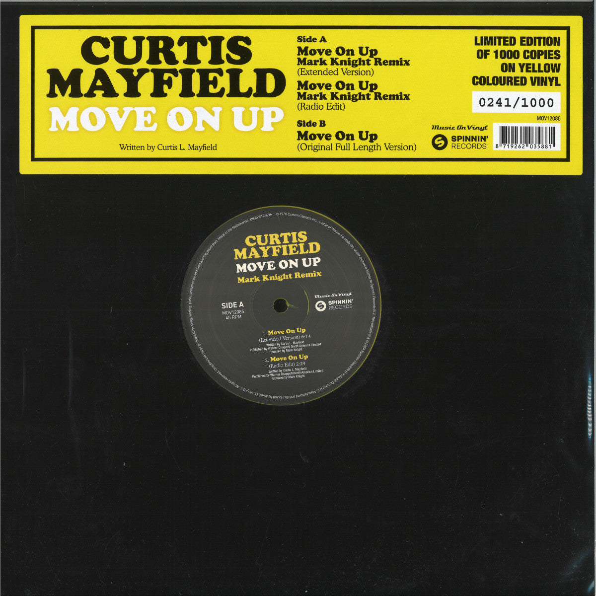 Curtis Mayfield - Move On Up – Gramaphone Records