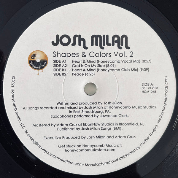 Josh Milan - Shapes & Colors Vol. 2 – Gramaphone Records