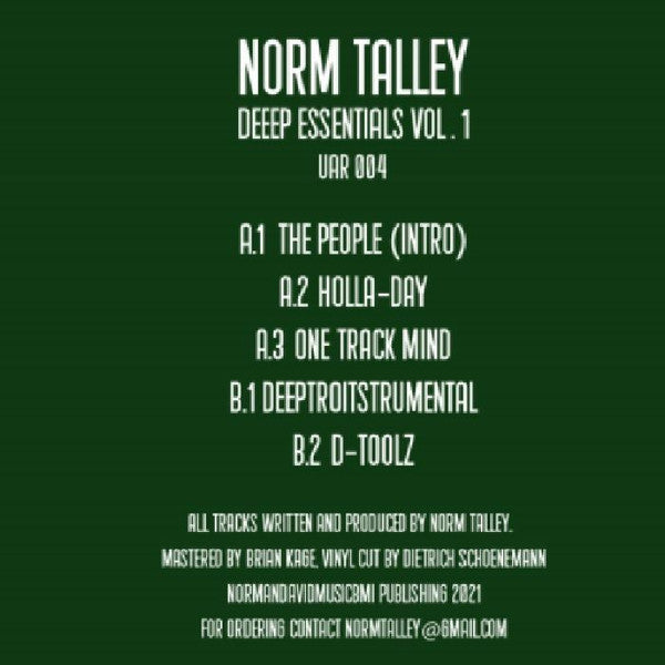 Norm Talley-Deep Essentials Vol. 1 – Gramaphone Records